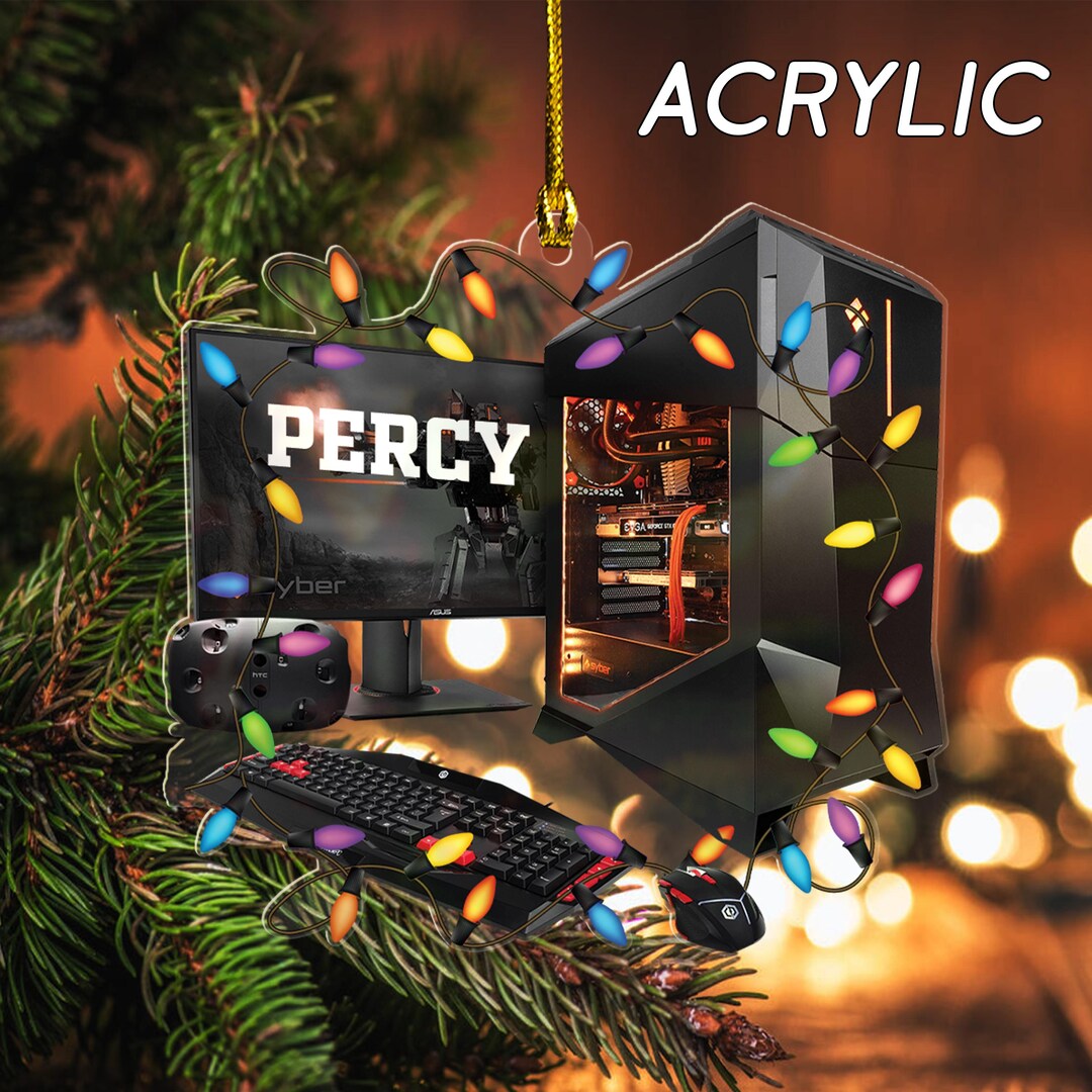 Custom Gaming Computer Christmas Ornament, Christmas Tree Decor, Custom ...
