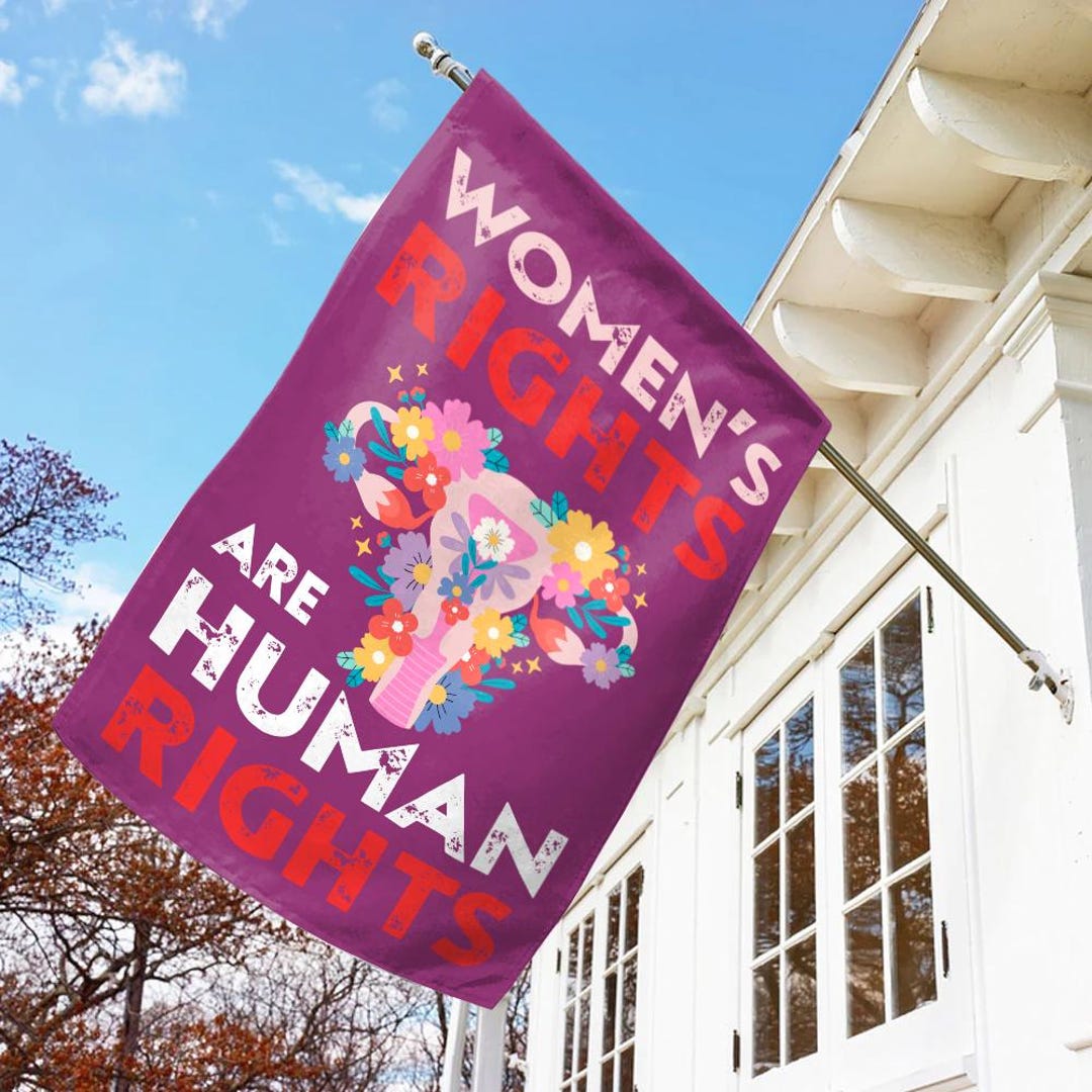 Womens Rights Are Human Rights Flag/feminist Gift Flag/womens Rights ...