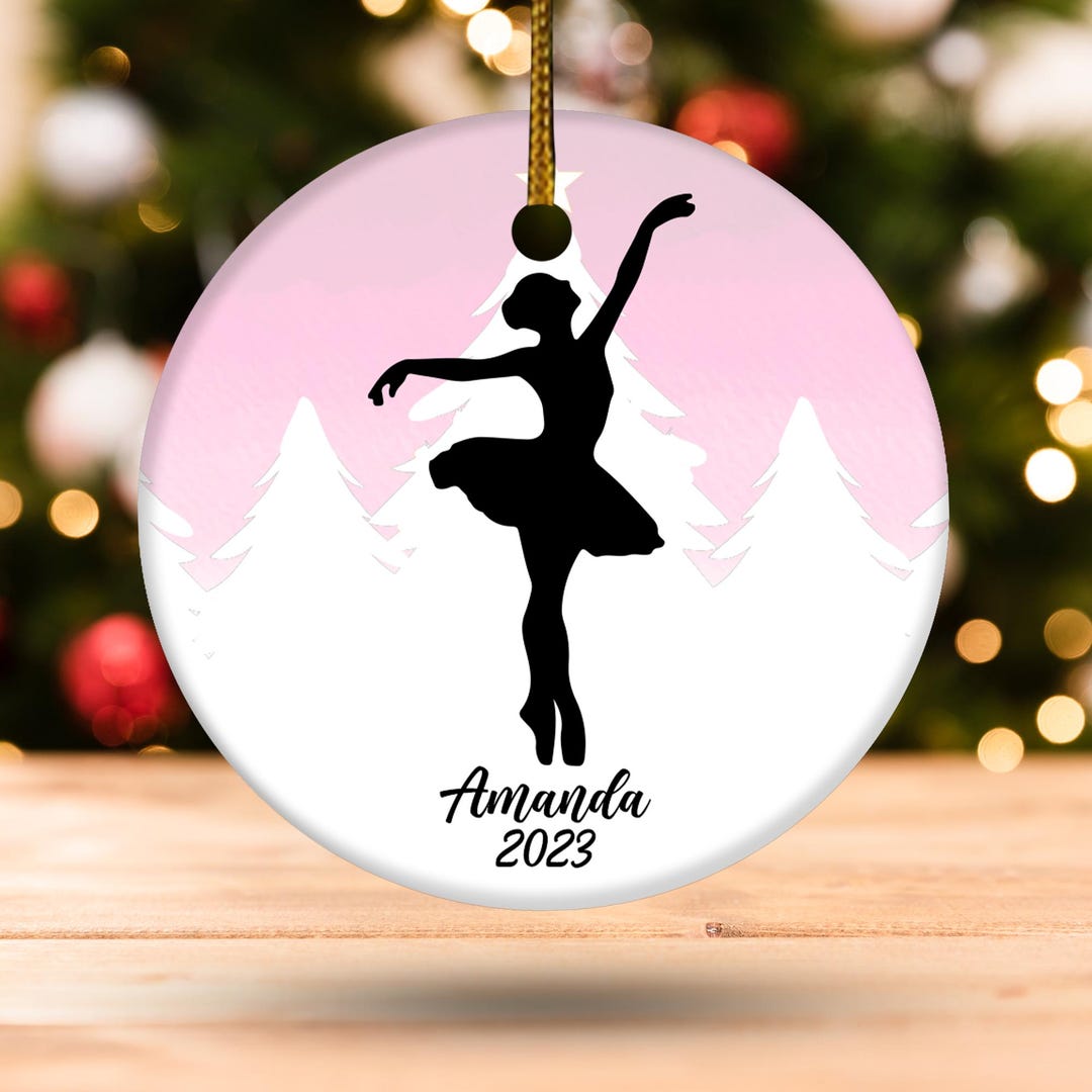 Personalized Girls Ballerina Ornament 2024, Custom Dance Ornament ...