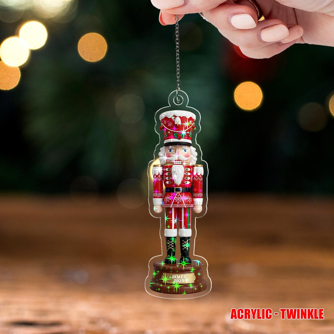 Personalized Nutcracker 2D FLAT Ornament, Christmas Ornament With ...