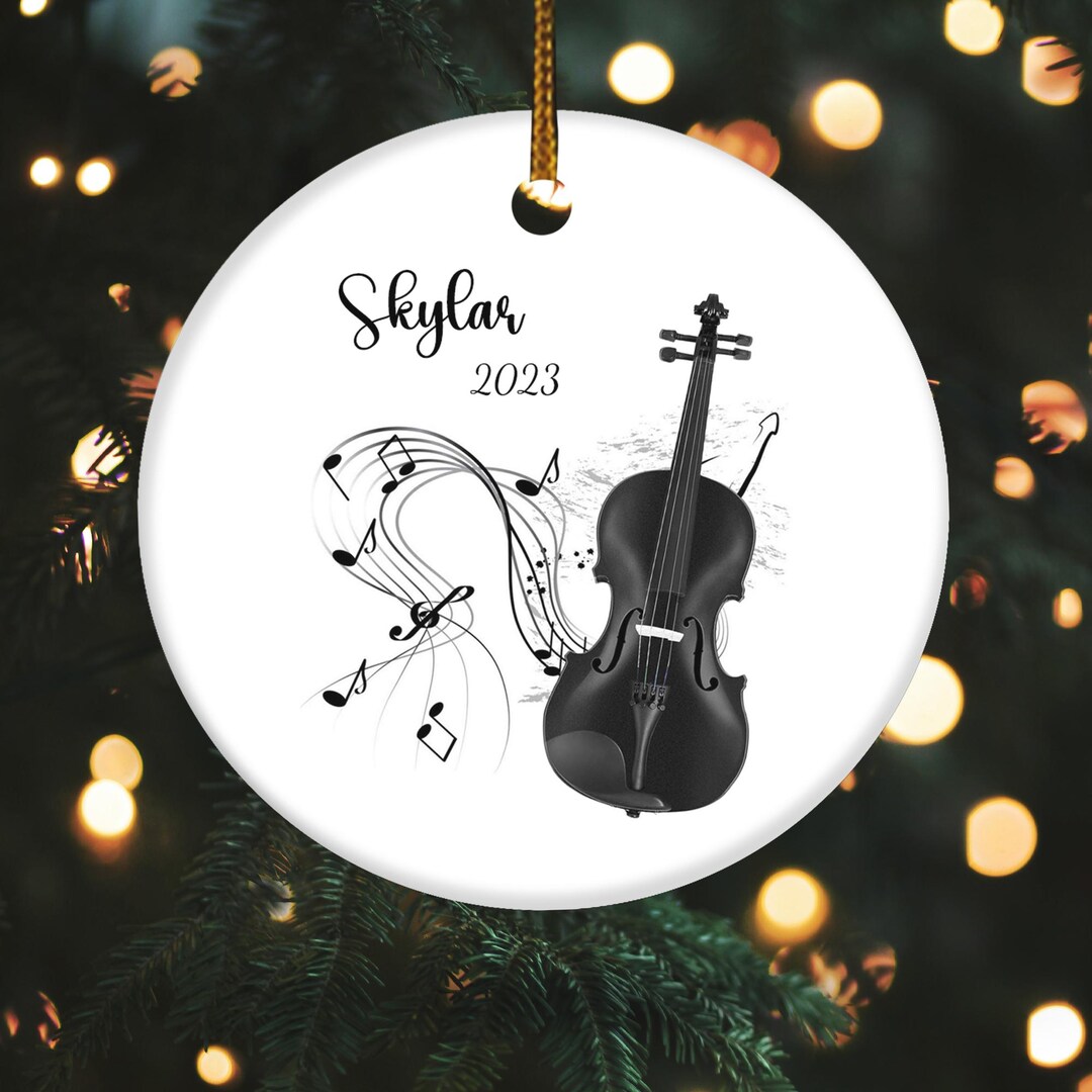 Personalized Violin Ornament,violin Teacher Gift,violinist Gift, Xmas ...