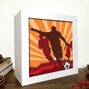Football Shadow Box 3D Svg,football 3D Svg ,football 3D Box Svg ...