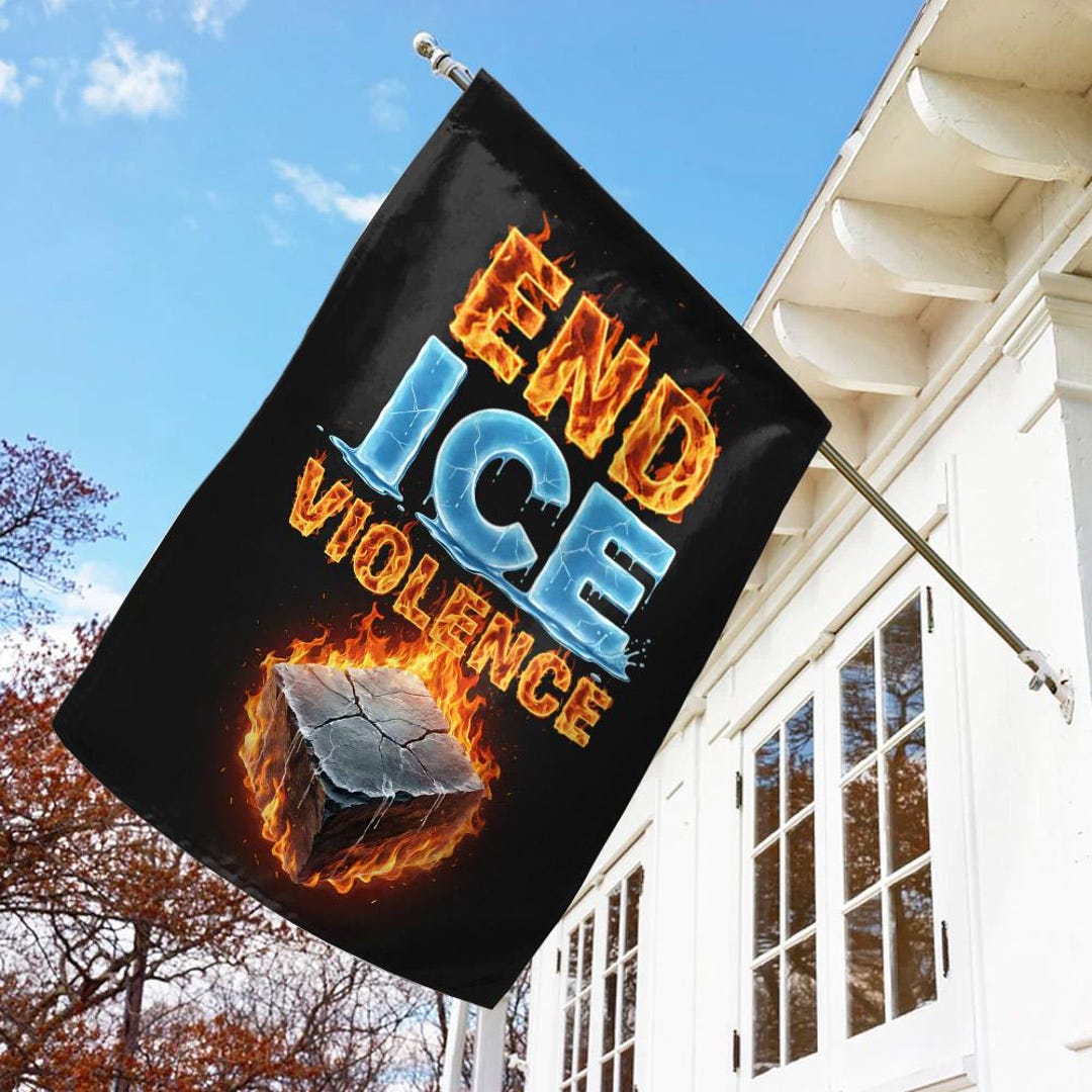 Abolish ICE Garden Flag, Protest Flag, Resist, End Ice No Ice Flag, FDT ...