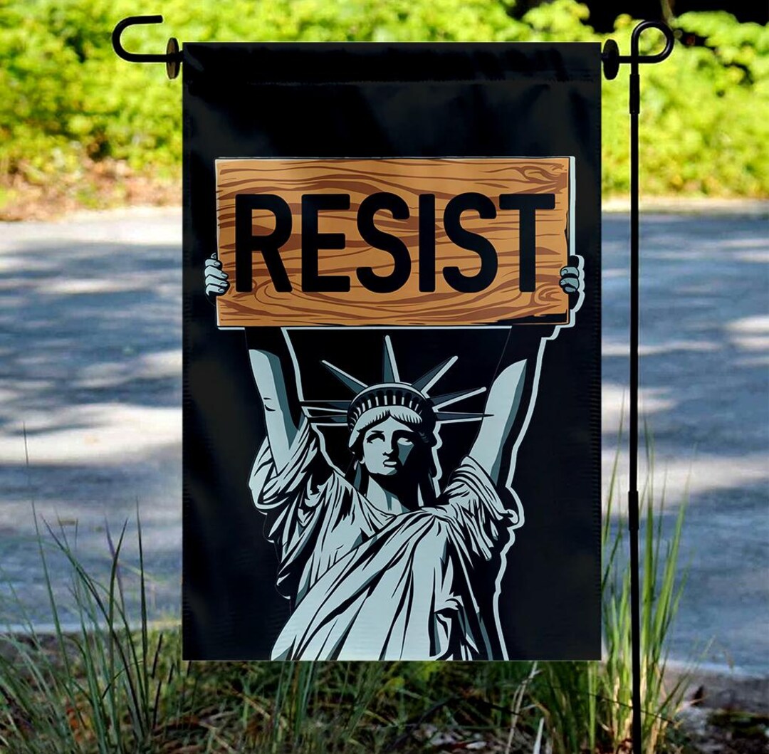 Statue of Liberty Holding Resist Flag, FDT Flag, Pro Women's Rights ...