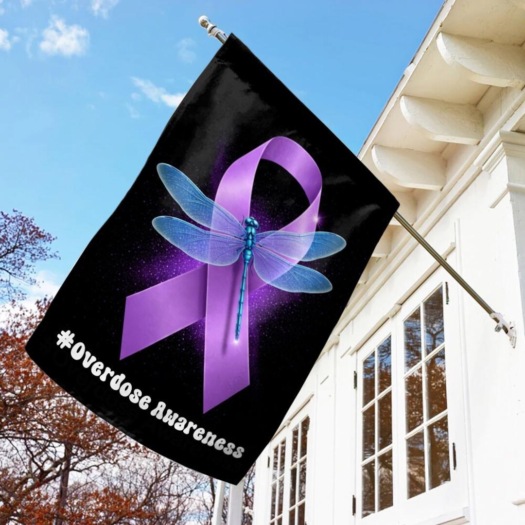 Custom Overdose Awareness Purple Flag, Overdose Awareness in Memory of ...