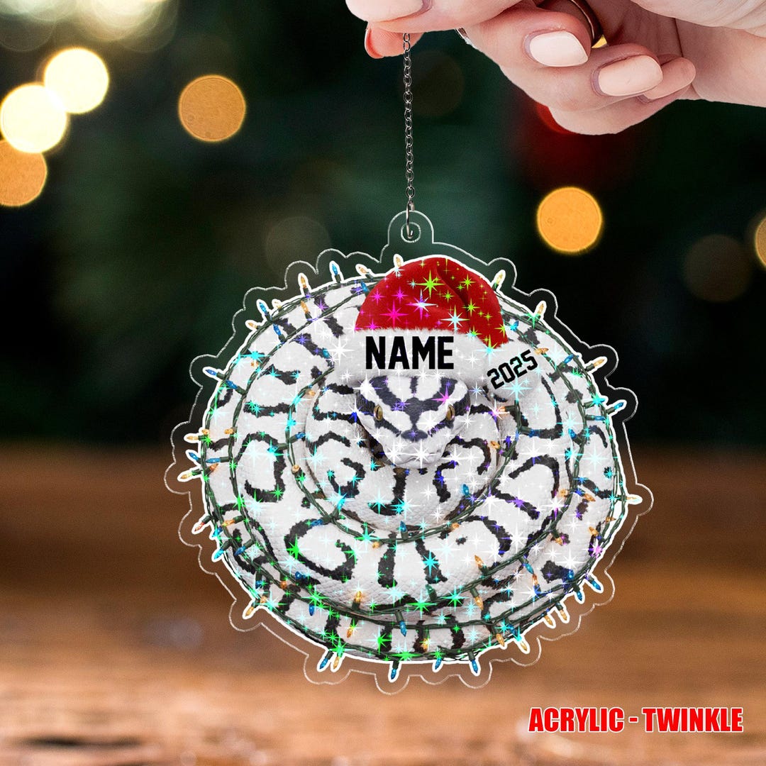 Personalized Ball Python Ornament 2025,snake Christmas Ornament ...