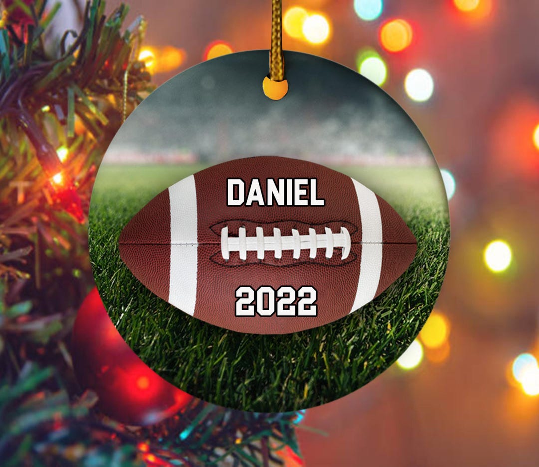 Personalized Football Year Xmas Ornament,custom Football Player Gift ...