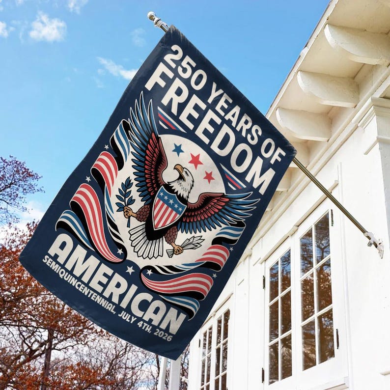 America 250th Anniversary Flag, Celebrate Our 250th Anniversary Garden ...