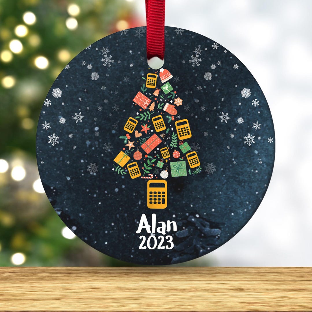 Personalized Accountant Christmas Ceramic Ornament, Accounted Christmas ...