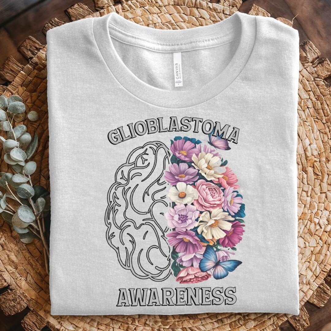 Glioblastoma Awareness Month Shirt, Brain Cancer Month, Gray Ribbon ...