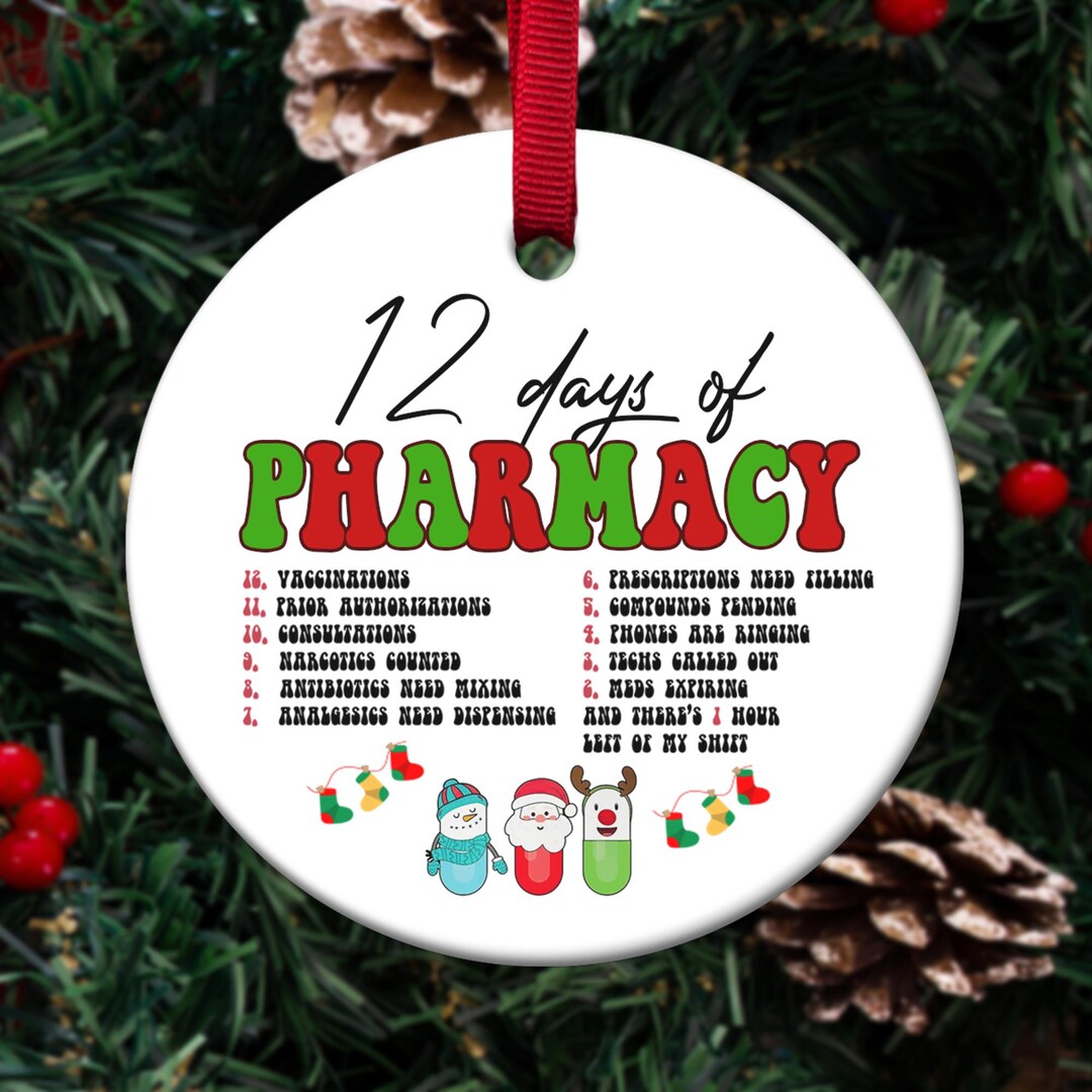 Christmas Pharmacy Gifts, Pharmacy Ornament, Pharmacy Gift, Pharmacy ...