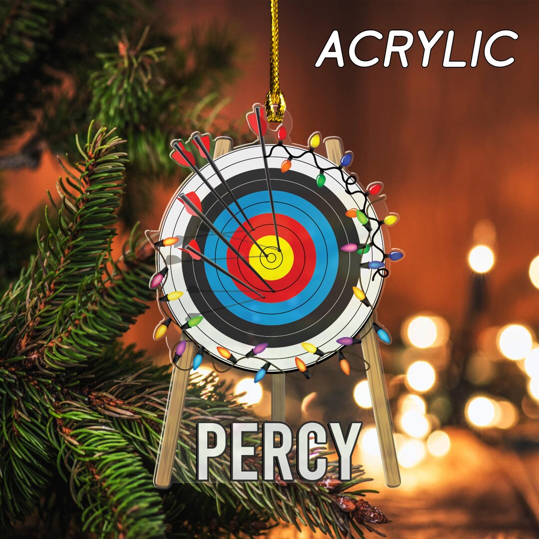 Personalized Archery 2D Flat Ornament, Custom Archery Christmas Tree ...