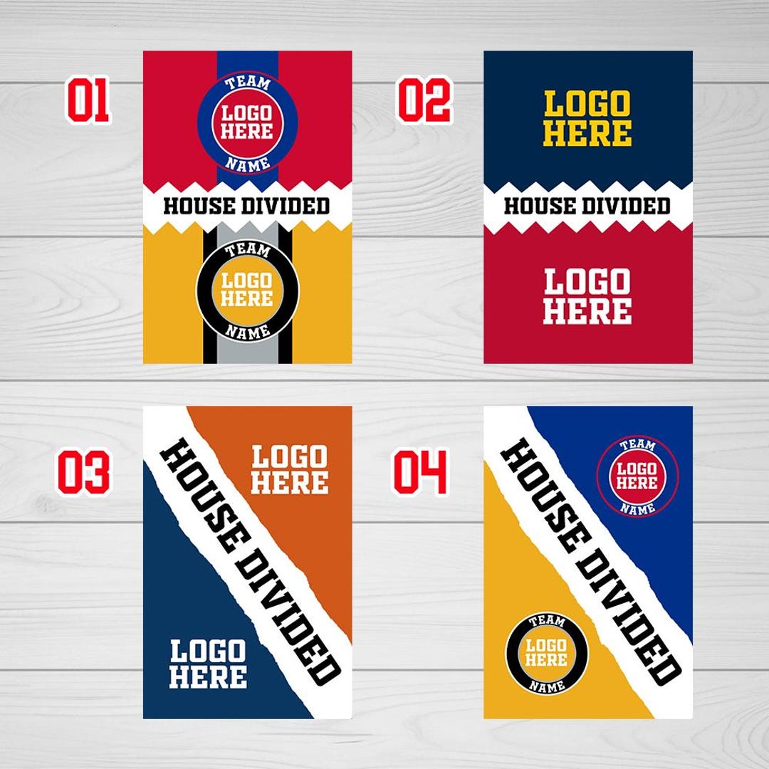 Custom House Divided Flag, House Divided Baseball, Basketball Team Flag ...