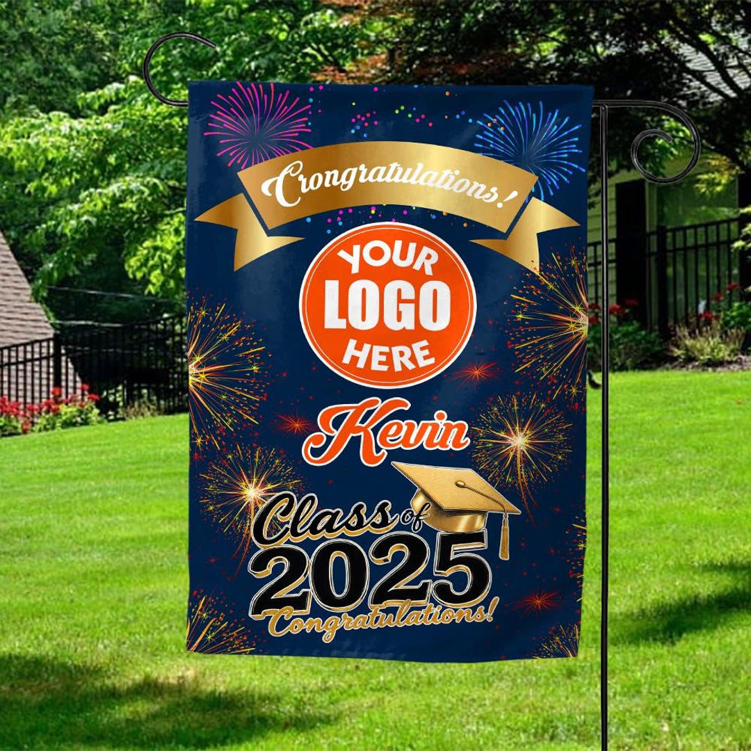 Custom Graduation Flag, College Grad Flag, College Class of 2025 Grad ...