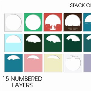 Lake Shadow Box 3D Svg ,lake 3D Box Svg ,camping Lake 3D Box Svg ,lake ...