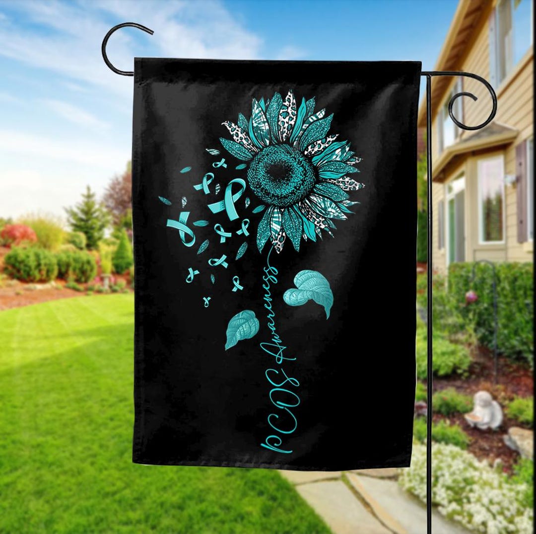 PCOS Awareness Garden Flag, Welcome Sign,new Home, Decorative House ...