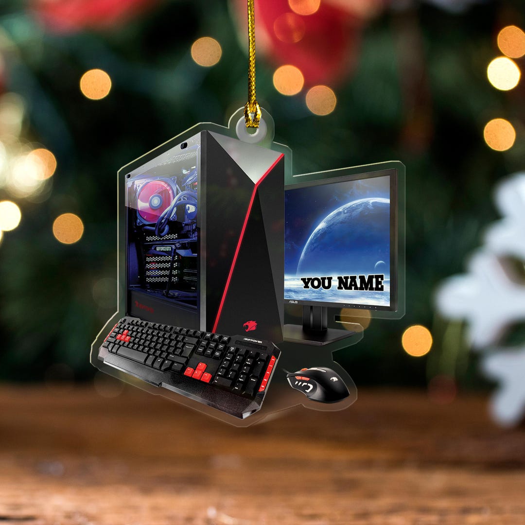 Personalized PC Gaming Ornament, Gaming Computer Ornament, Computer ...