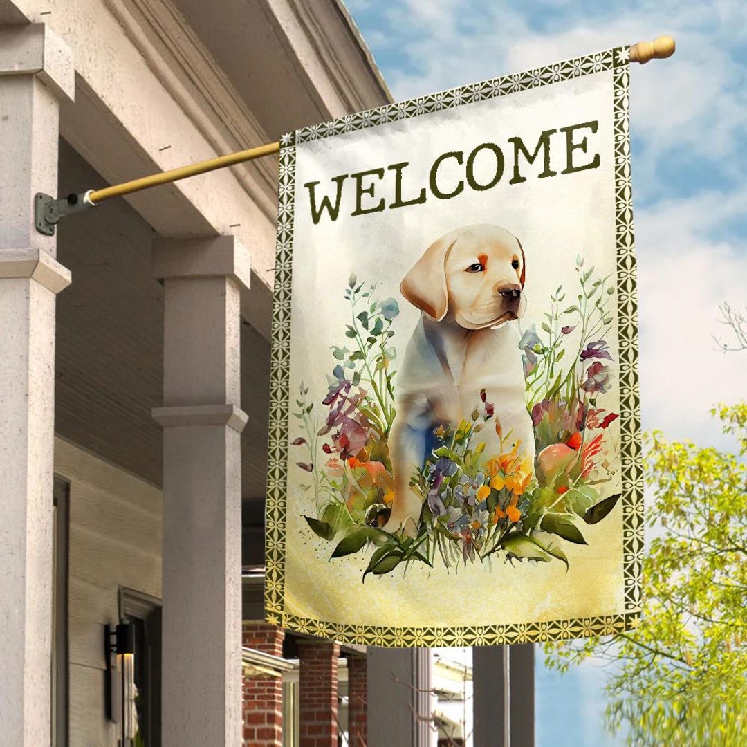 Personalized Dog Breed Garden Flag | Custom Pet Yard Banner ...
