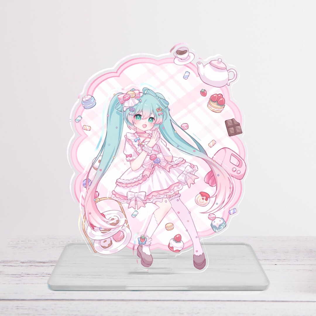 Hatsune Miku Double-sided Acrylic Standees Kawaii Anime Afternoon Tea ...