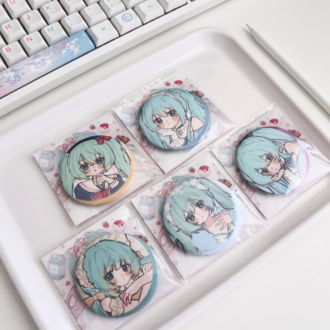Pre-order Hatsune Miku Badges Vol 1 Kawaii Game Fanart Girl Character ...