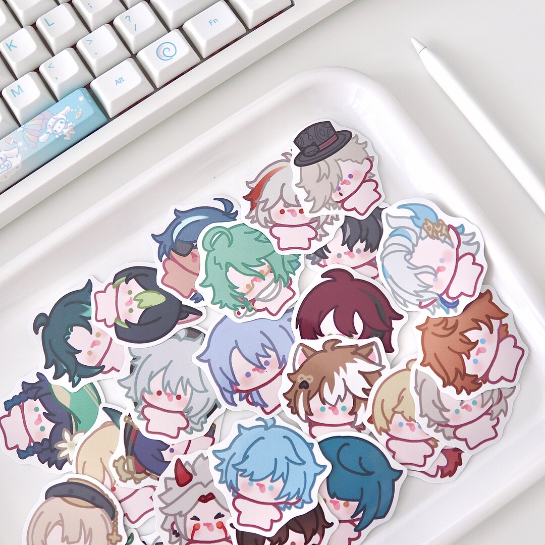 Genshin Impact Stickers Chibi Boys Kawaii Game Character - Etsy