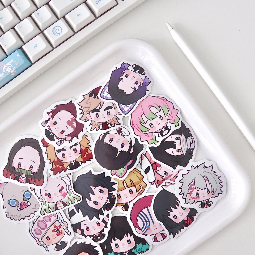 Chibi Stickers Waterproof Vinyl Cute Kawaii Anime Character DS Fanart ...