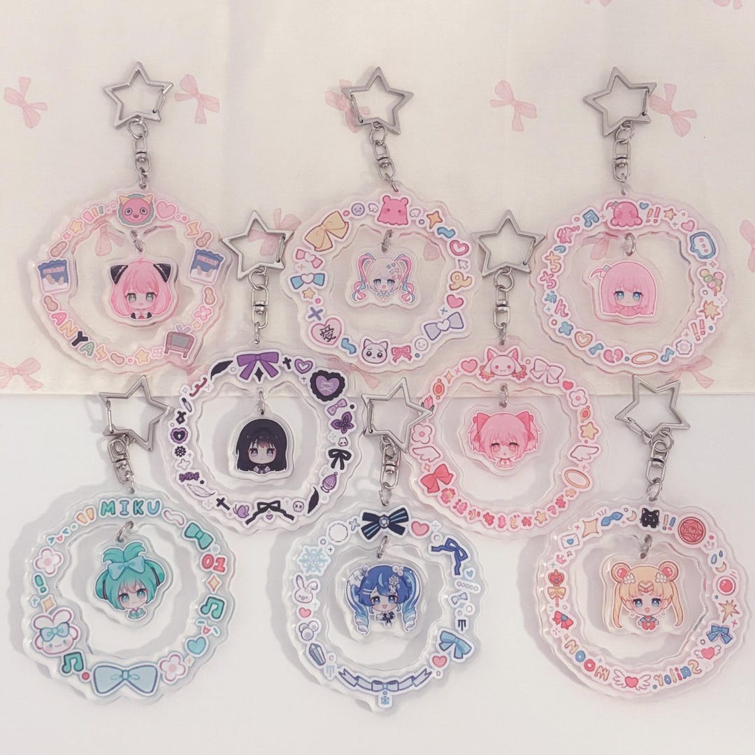 Keychains | Genshin Klee,cardcaptor Sakura,spy&family Anya Fanart ...