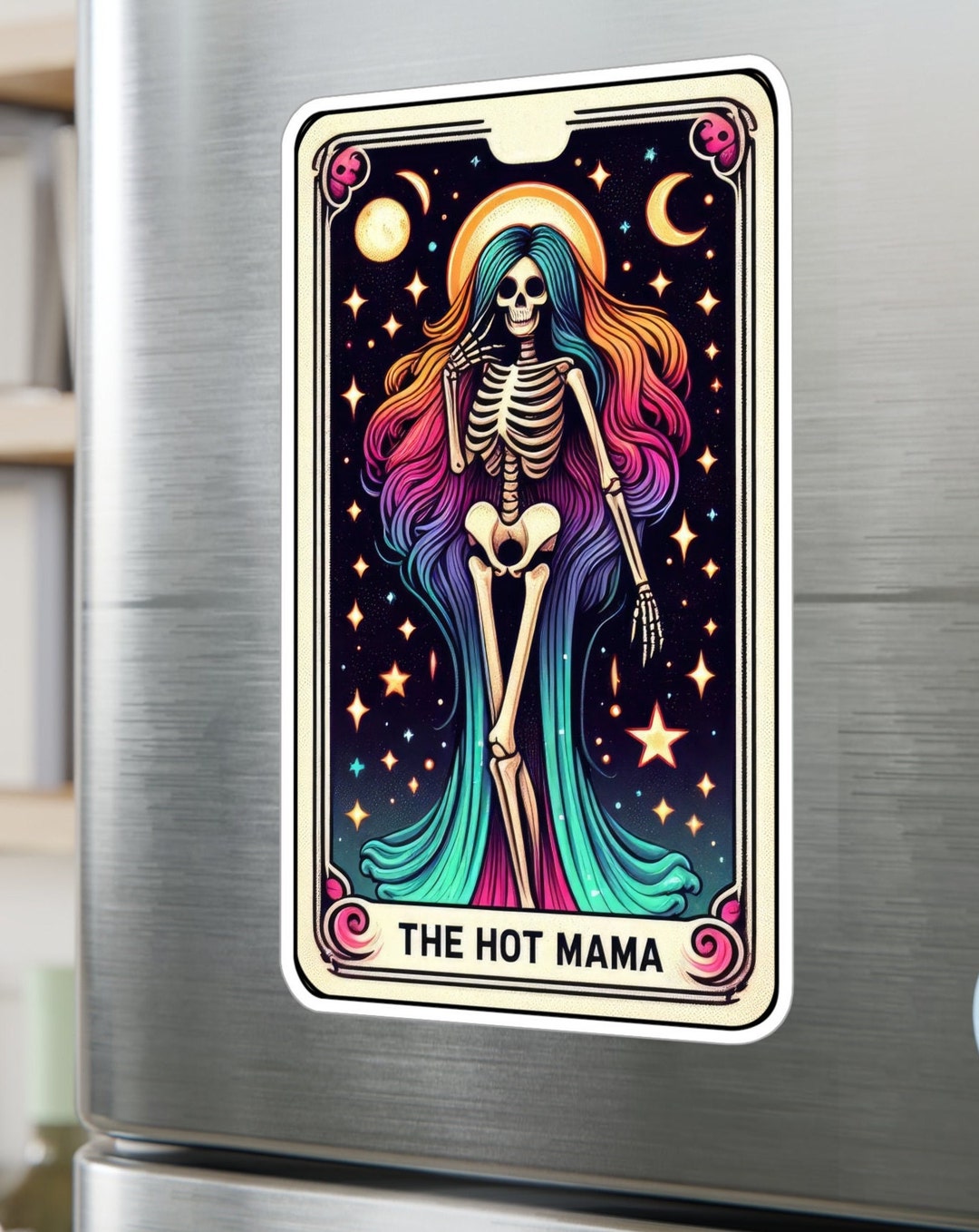 The Hot Mama Tarot Card Kiss-cut Vinyl Decal, Tarot Vinyl Decal ...