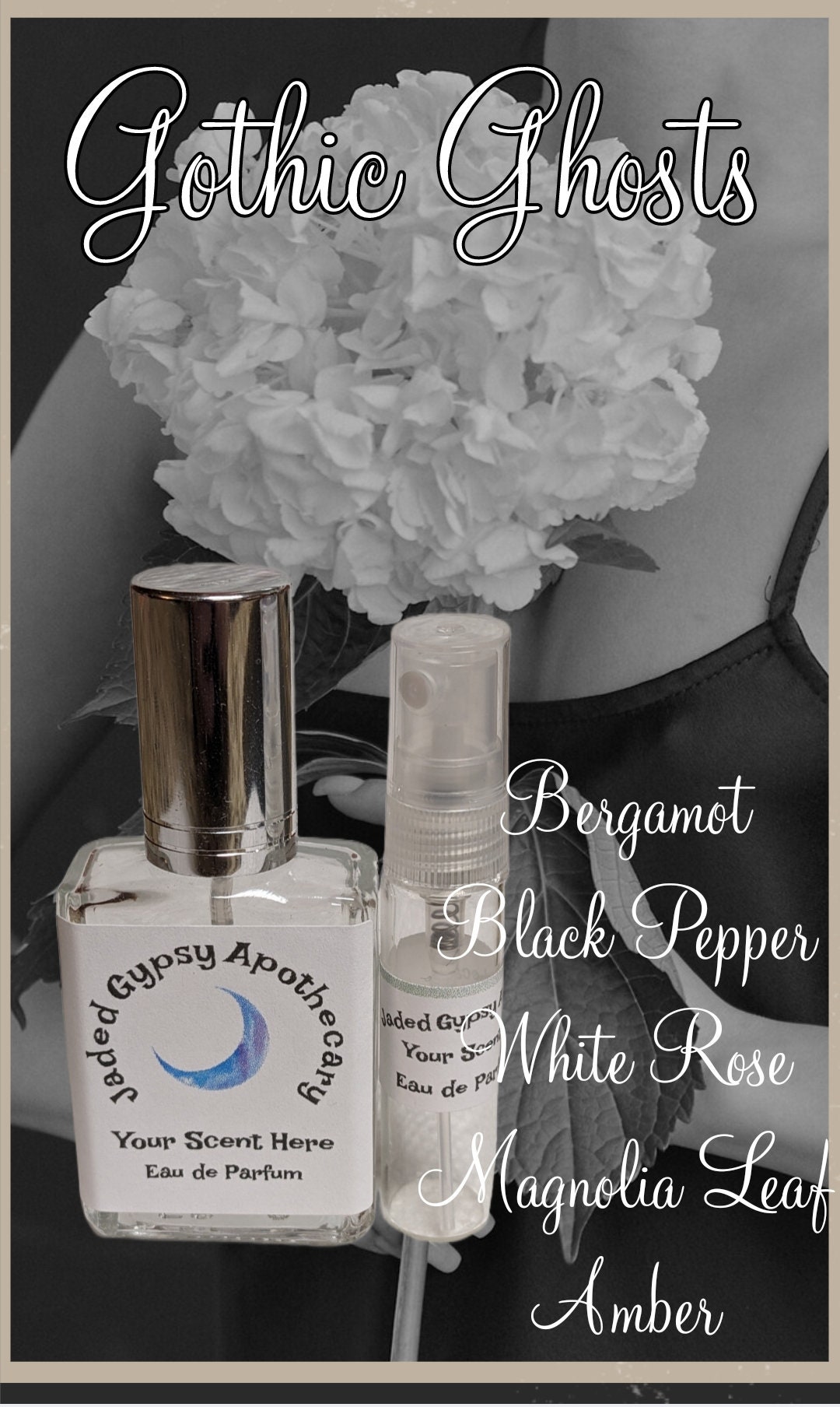 Gothic Ghosts Eau De Parfum, Amber, Magnolia Leaf, Vanilla, White Rose ...