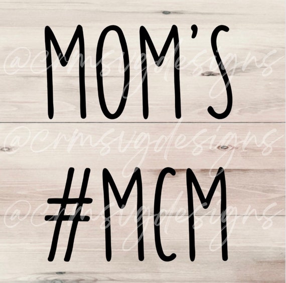 Mom's MCM Svg Boy Mom Svg Instant Download Digital | Etsy
