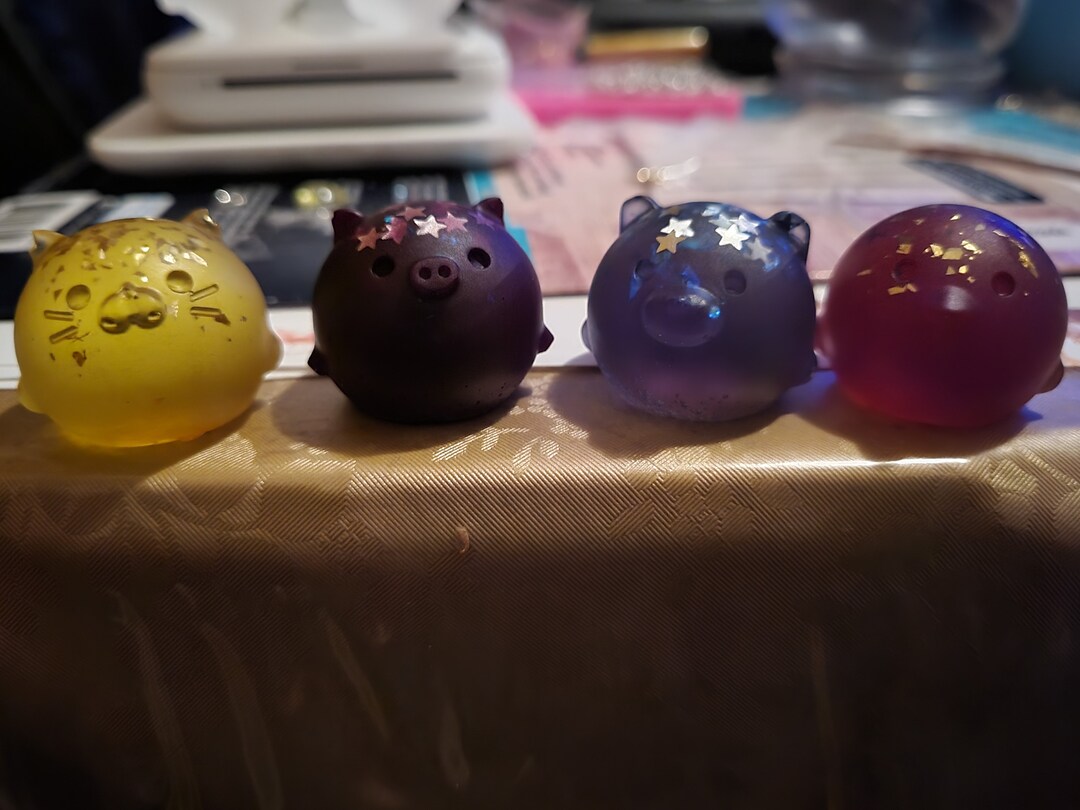 Cute Resin Animal Keychains - Etsy