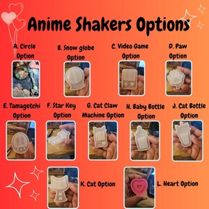 Personalized Anime and Custom Character Shakers - Etsy