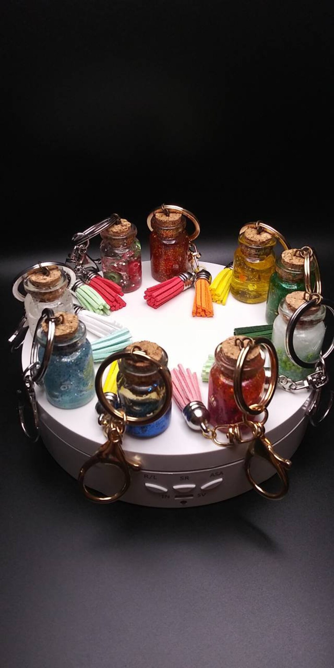 Cute Variety Medium/long Glass Jar Key Chains - Etsy