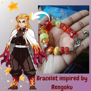 Demon Slayer Adjustable Charm Bracelets - Etsy