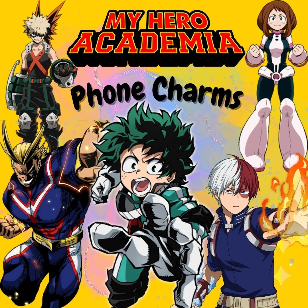 My Hero Academia Phone Charms - Etsy