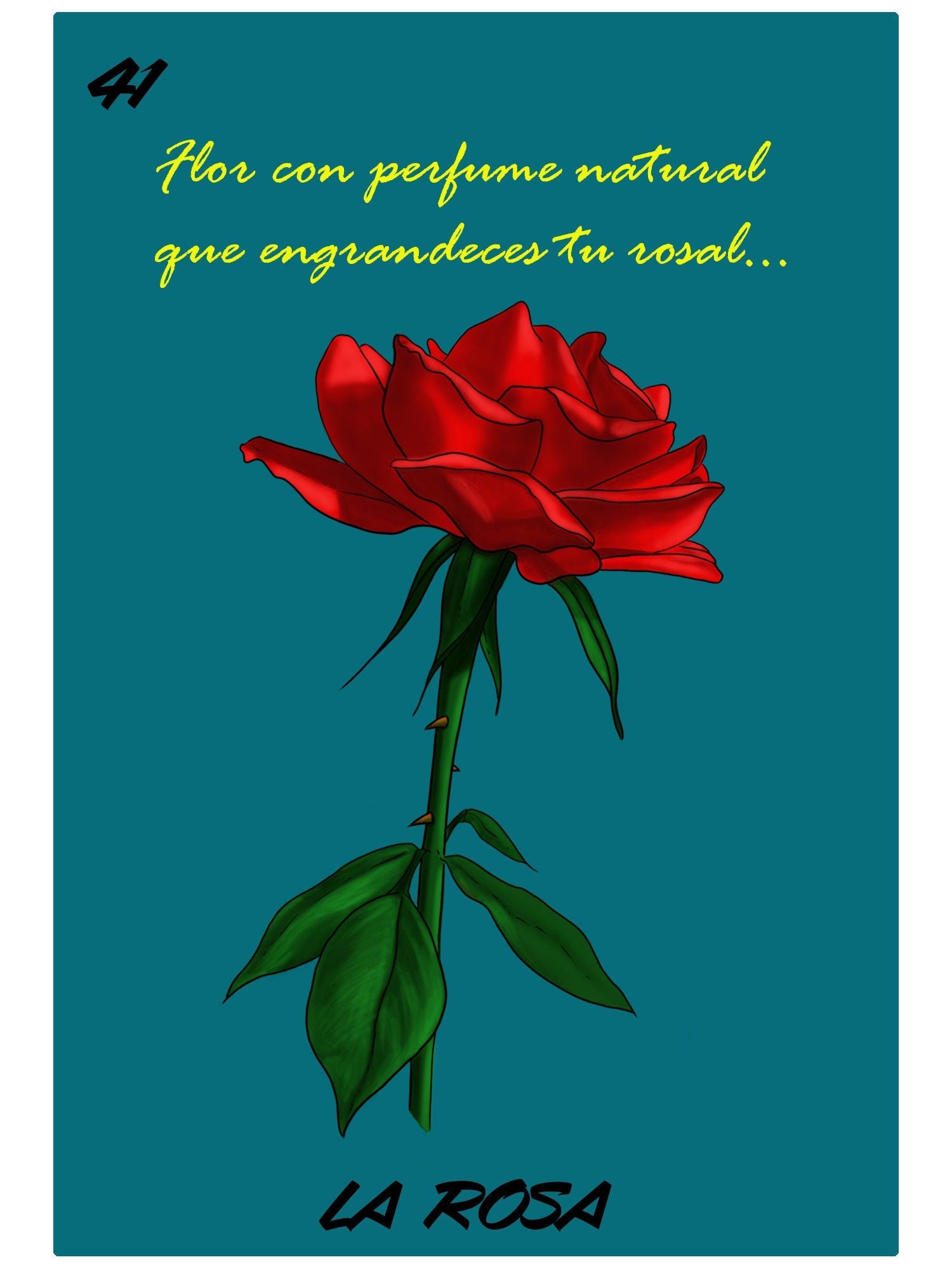 La Rosa Lotería Card Collection, Digital Painting/illustration Print - Etsy