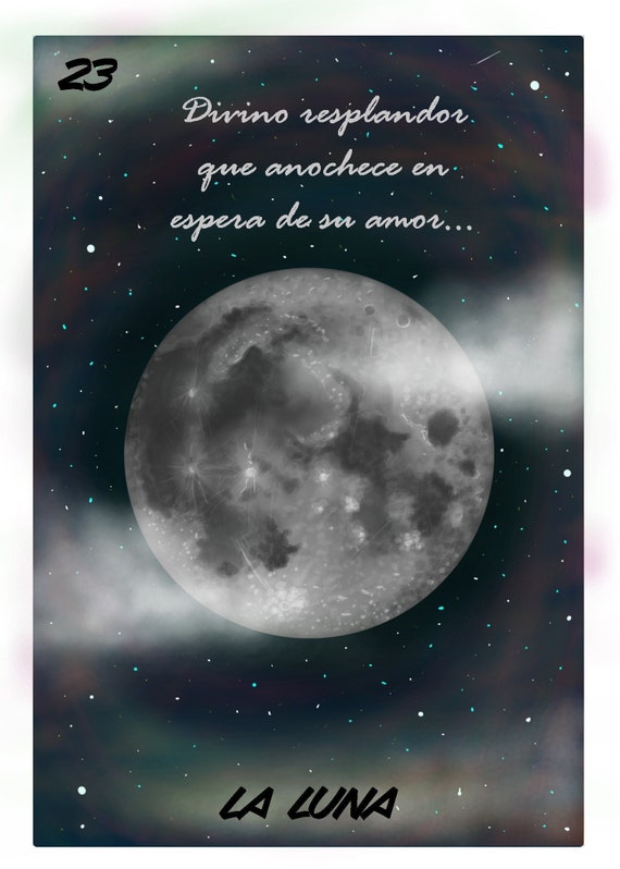 La Luna Lotería Card Collection Digital | Etsy