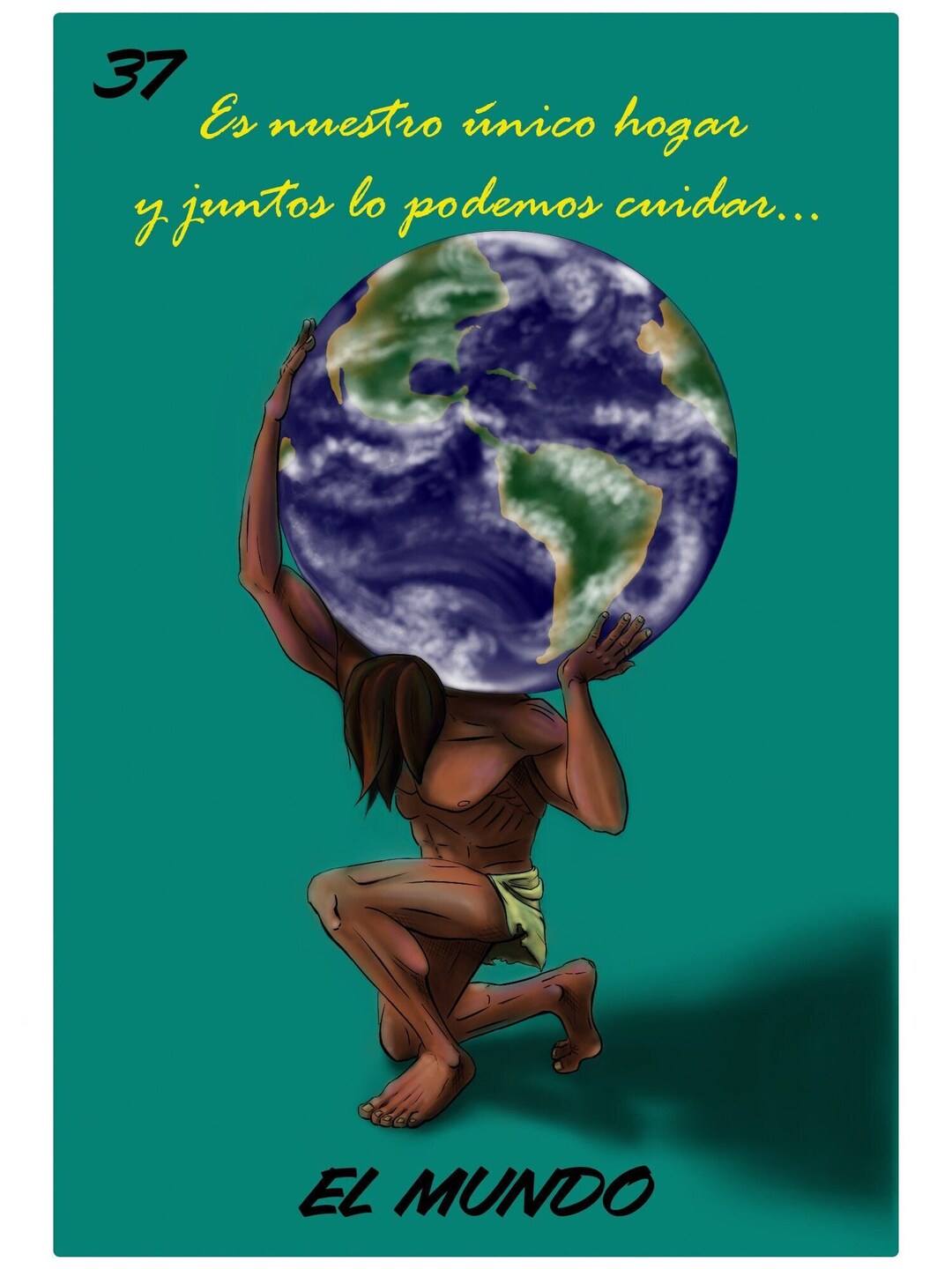 El Mundo - Lotería Card Collection, Digital Painting/illustration Print ...