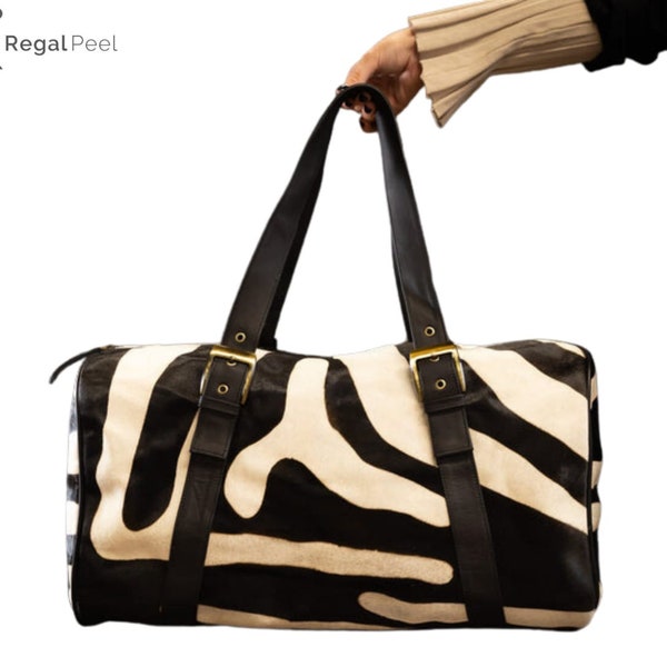 Zebra Duffle Bag - Etsy