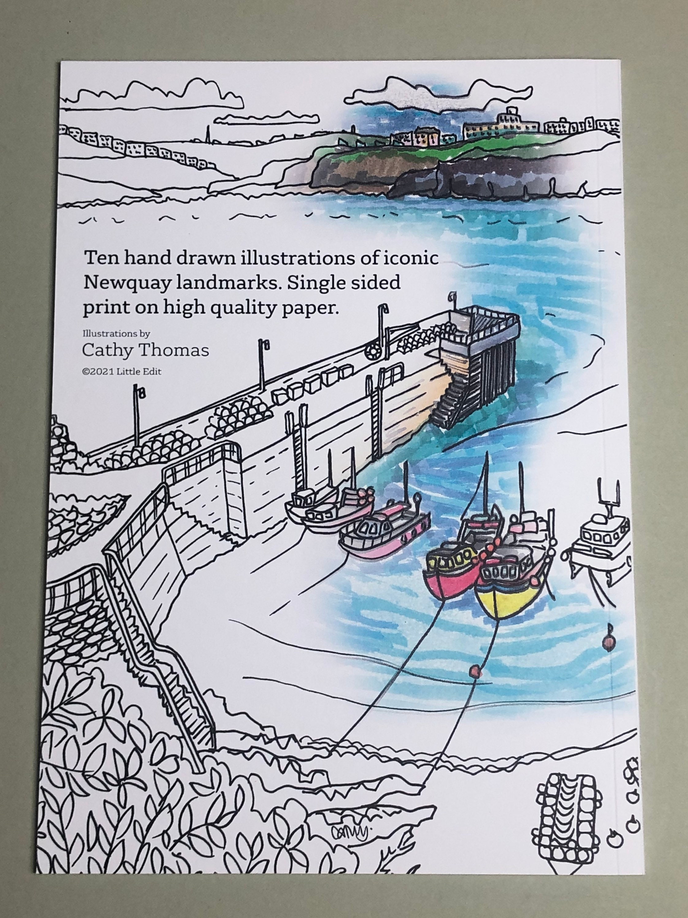 Newquay Colouring Book, Colouring In, Adults Colouring Book, Kids ...