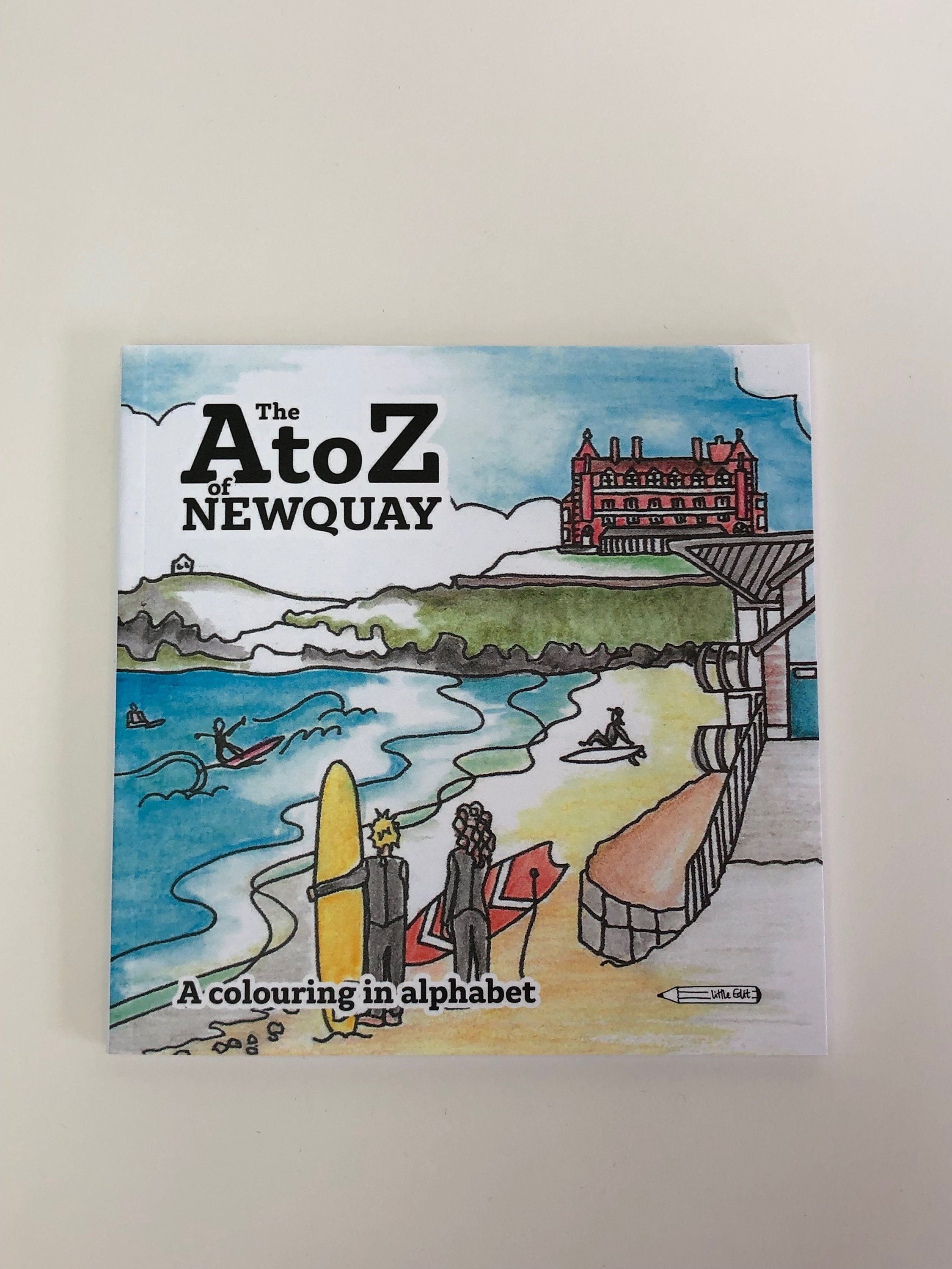 The A to Z of Newquay Colouring Book A-Z Cornwall, Beach, Seaside ...