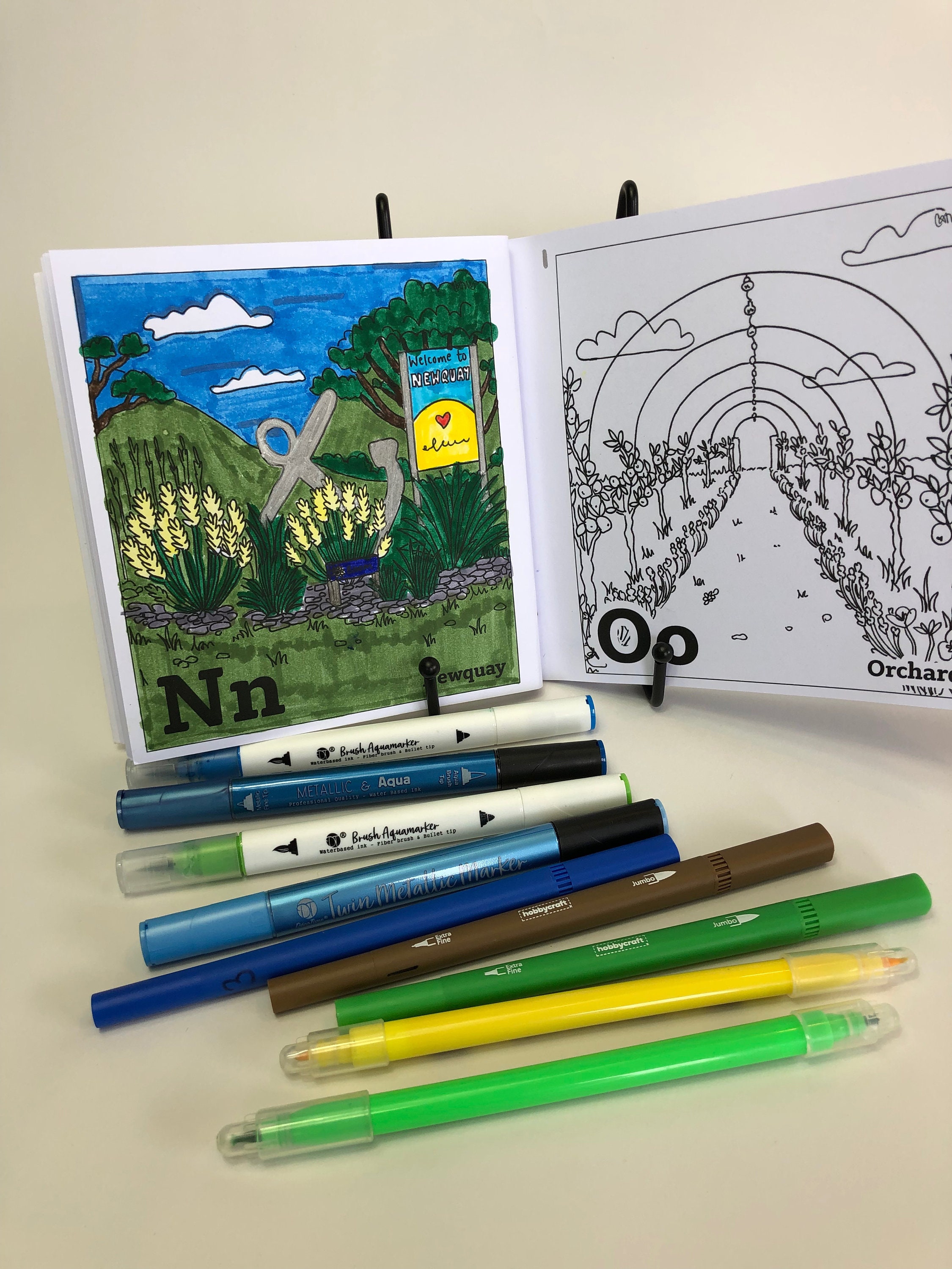 The A to Z of Newquay Colouring Book A-Z Cornwall, Beach, Seaside ...