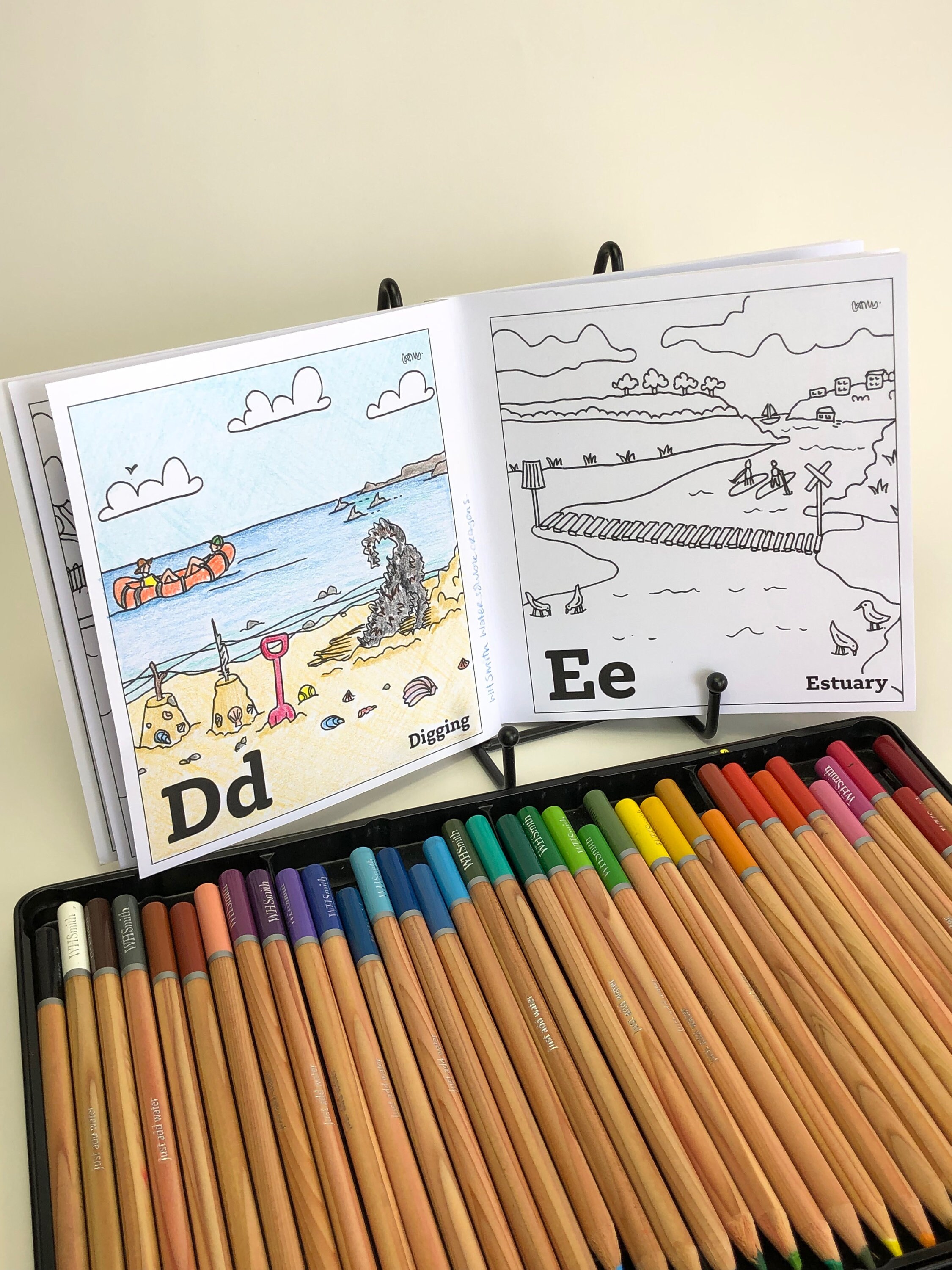The A to Z of Newquay Colouring Book A-Z Cornwall, Beach, Seaside ...