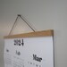 2024 Poster Calendar | Wood Poster Hanger | Wall Hanging | All Year ...
