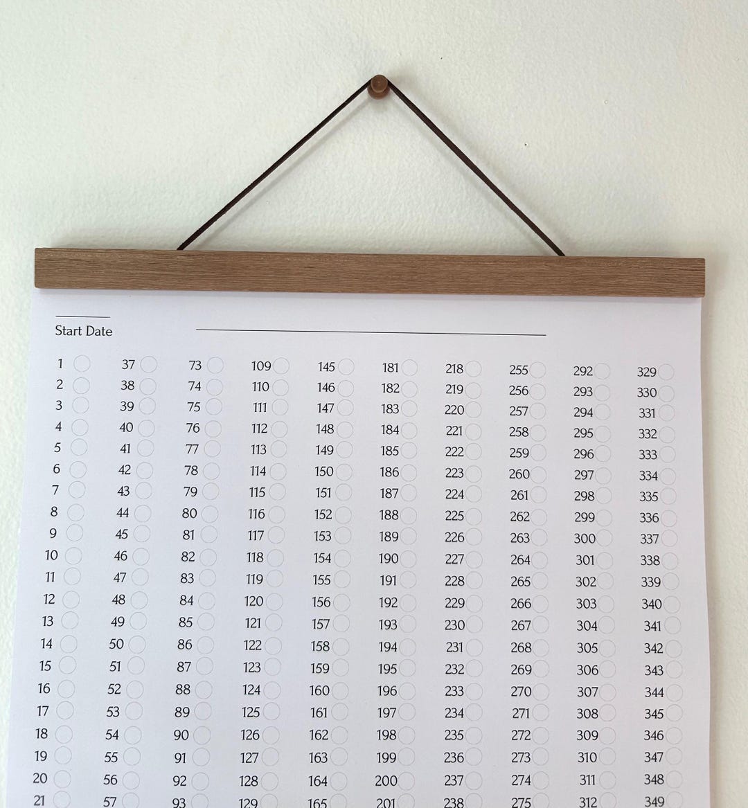 Habit Tracker | Wood Poster Hanger | Interactive Decor | Wall Hanging ...