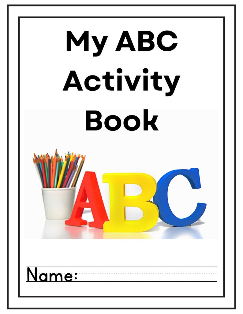 ABC Tracing Activity Workbook – Printable Letter Practice (digital ...