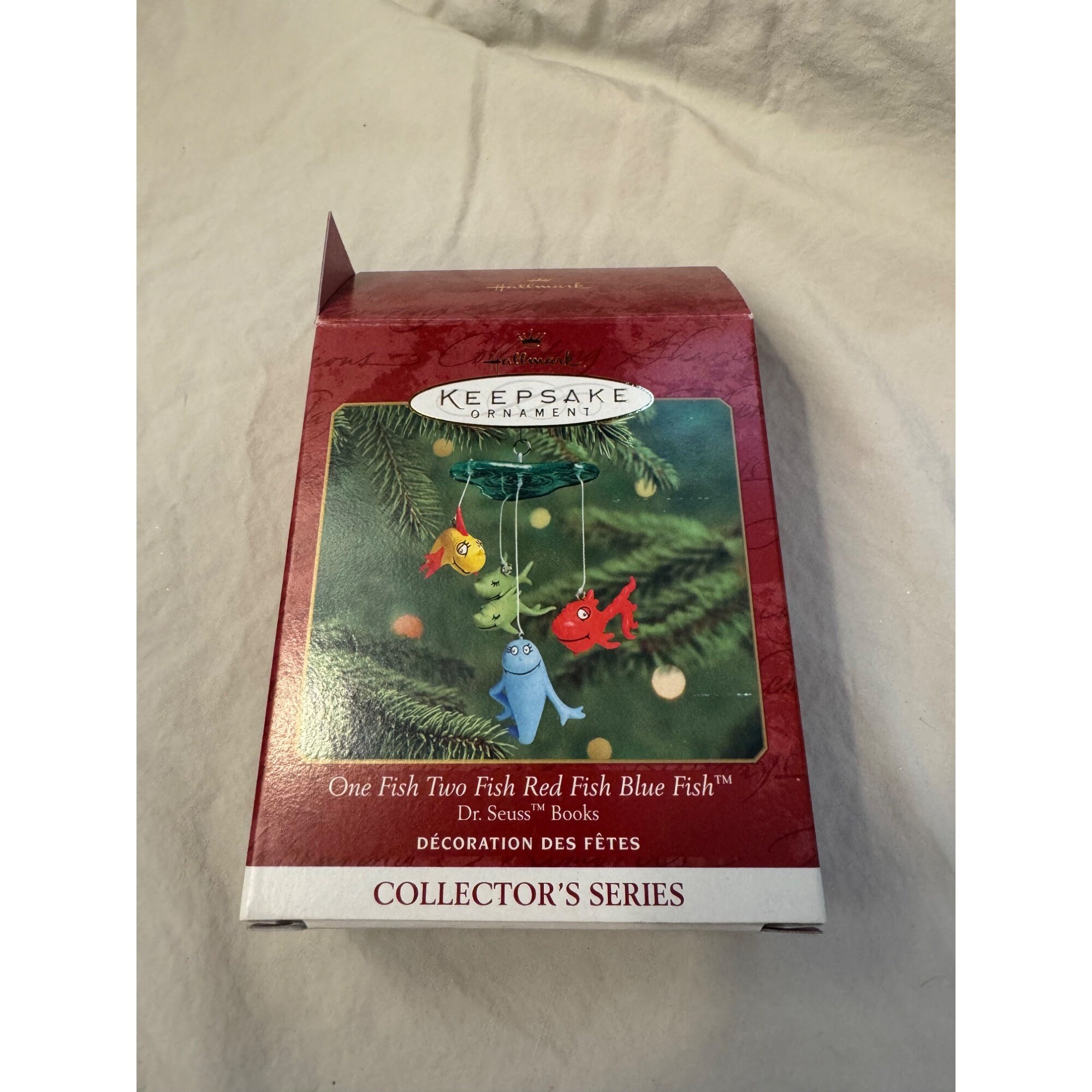 Hallmark Ornament Dr. Seuss One Fish Two Fish Red Fish Blue Fish 2000 ...