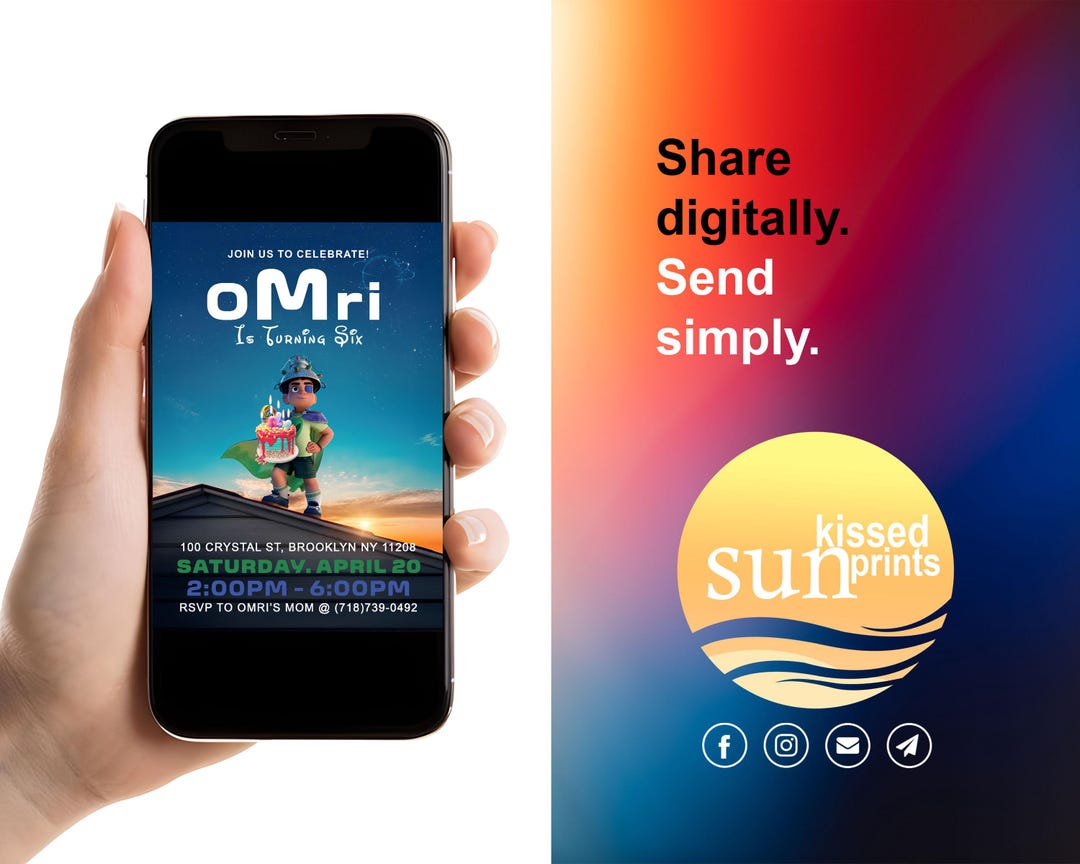 Birthday Party Space Invitation Template, Digital Download Elio Pixar ...