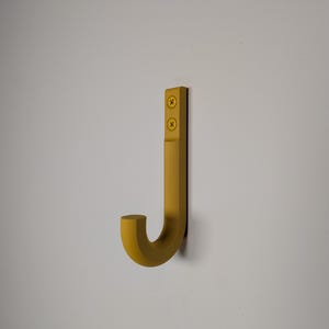 Wall J-hook With Matching Screws | Minimal Design | Coat Hook, Key Hook ...