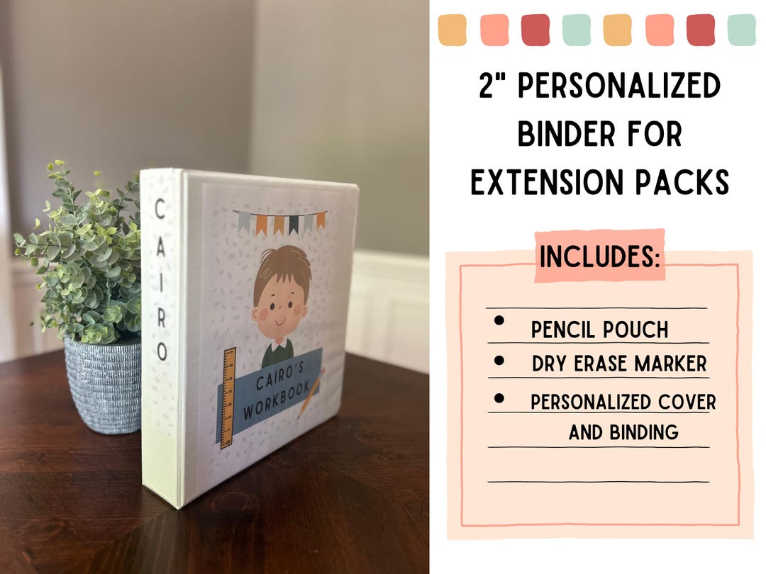 2 Inch Binder for Extension Packs and Learning Binder Material ...